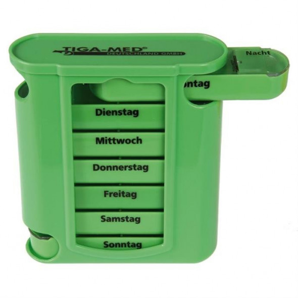Medikamentendispenser 7 Tage Wochendispenser, grün | MediStore Star ...